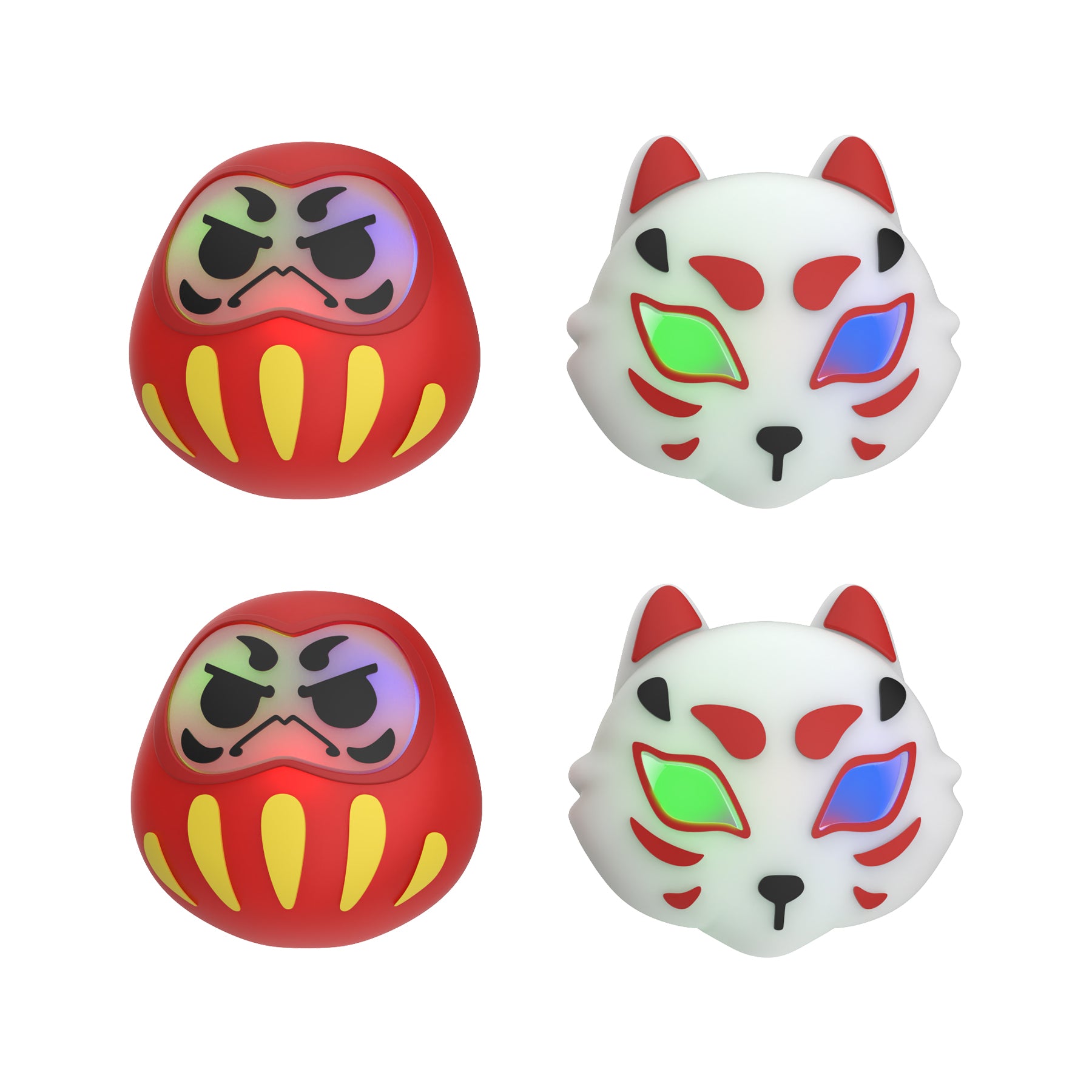 PlayVital キュートユニバーサルイルミネイテッドLEDサムスティックグリップ PS5&PS4&Xbox Series X/S&Xbo – PlayVital JP